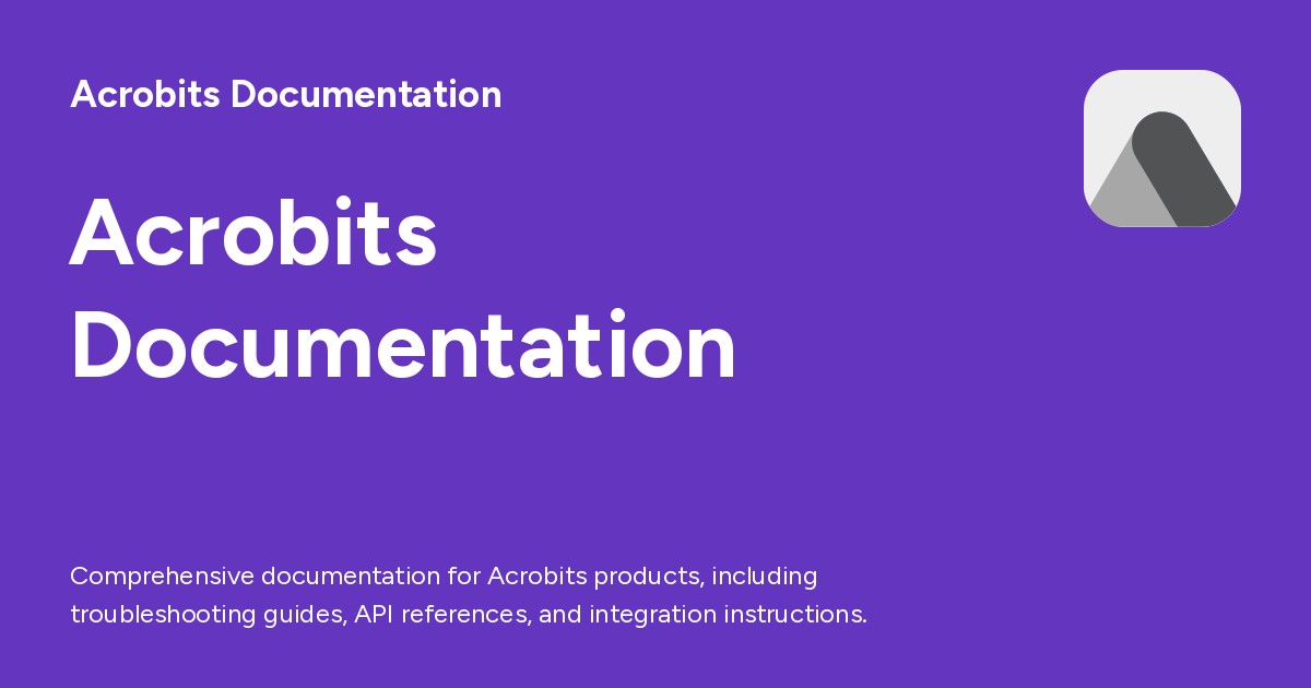 Acrobits Documentation